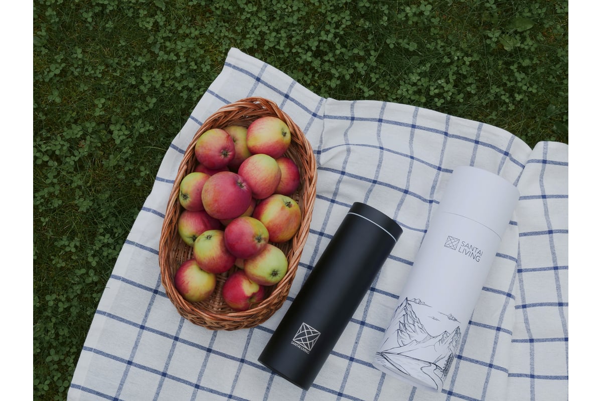 Термокружка Santai Living To-Go 360 из стали, 450 мл, чёрная SL-8618-09 ...