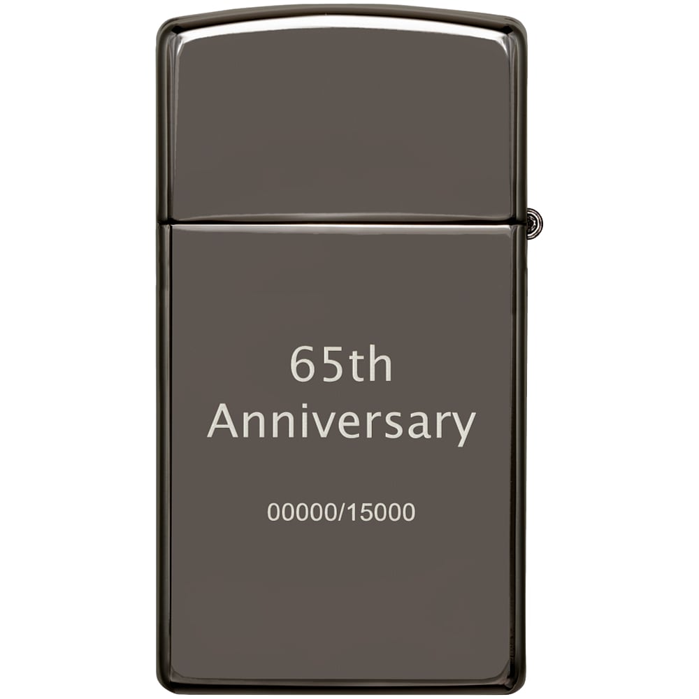 Зажигалка Zippo 65th Anniversary Slim с покрытием Black Ice 49709 - выгодная цена, отзывы ...