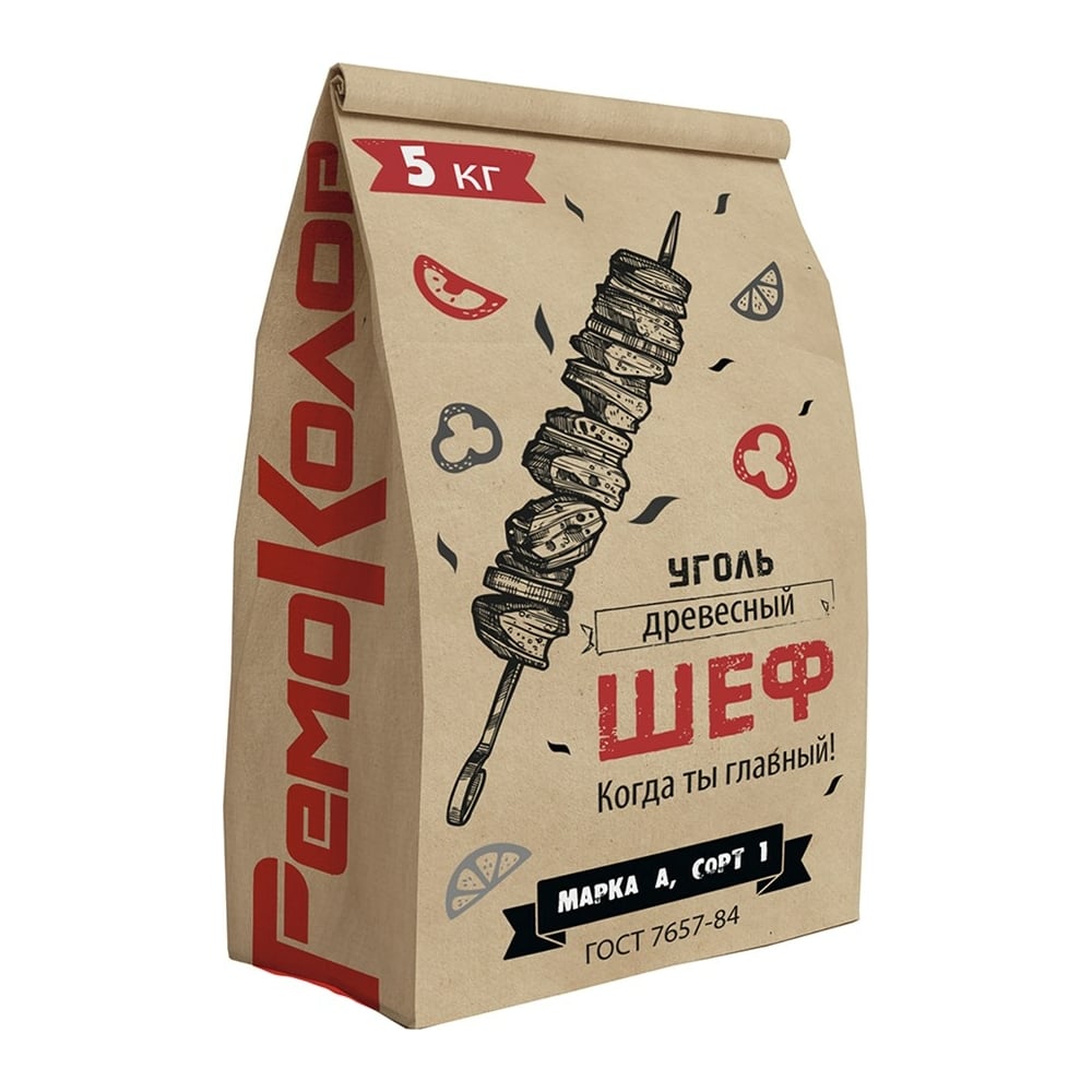 Древесный уголь РемоКолор, 5кг 69-9-929 - выгодная цена, отзывы ...