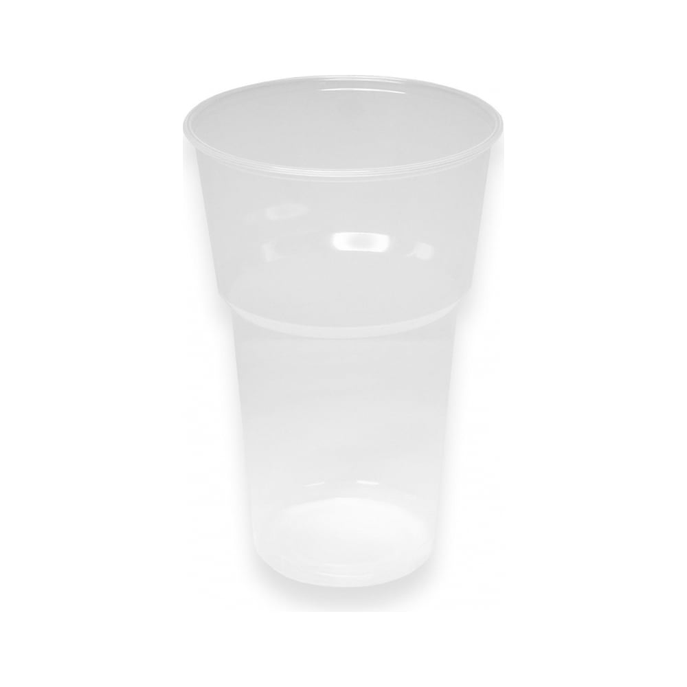 Одноразовый пластиковый стакан Комус 500 мл прозрачный 50 штук в ...