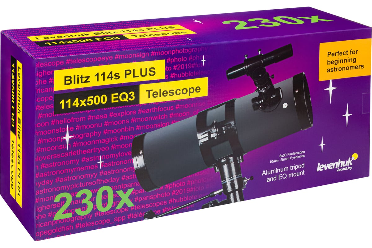 Телескоп Levenhuk Blitz 114s PLUS 77105 - выгодная цена, отзывы ...
