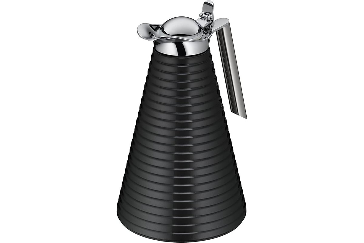 Вакуумный термокувшин со стеклянной колбой Alfi Achat Midnight black 1L ...