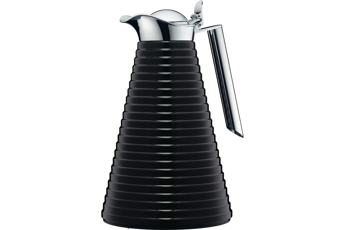 Вакуумный термокувшин со стеклянной колбой Alfi Achat Midnight black 1L ...