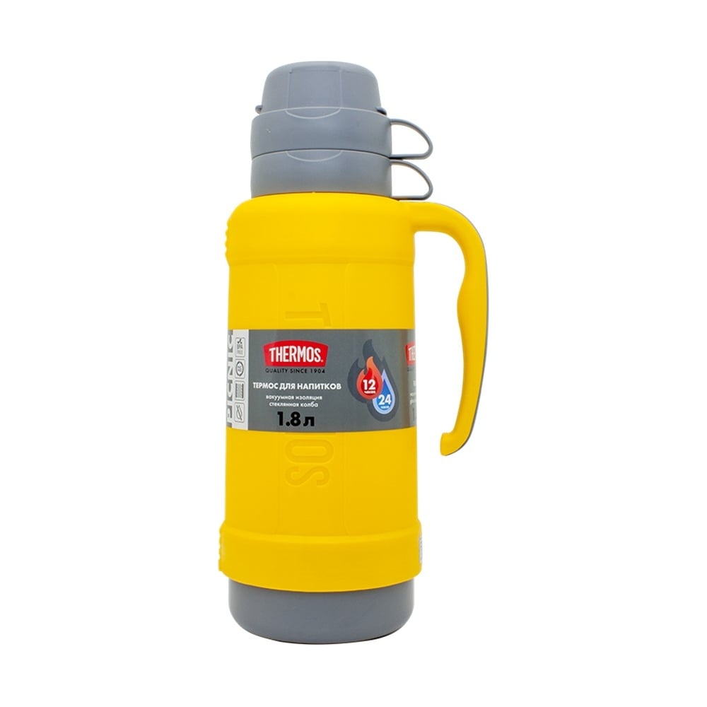 Термос со стеклянной колбой THERMOS 40-180 Yellow 1.8L 674043 ...