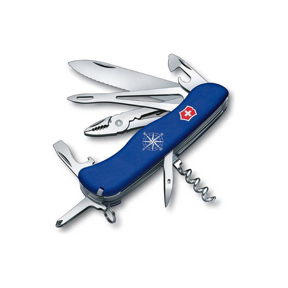 Швейцарский нож синий с чехлом и темляком Victorinox Skipper 0.9093.2WS ...
