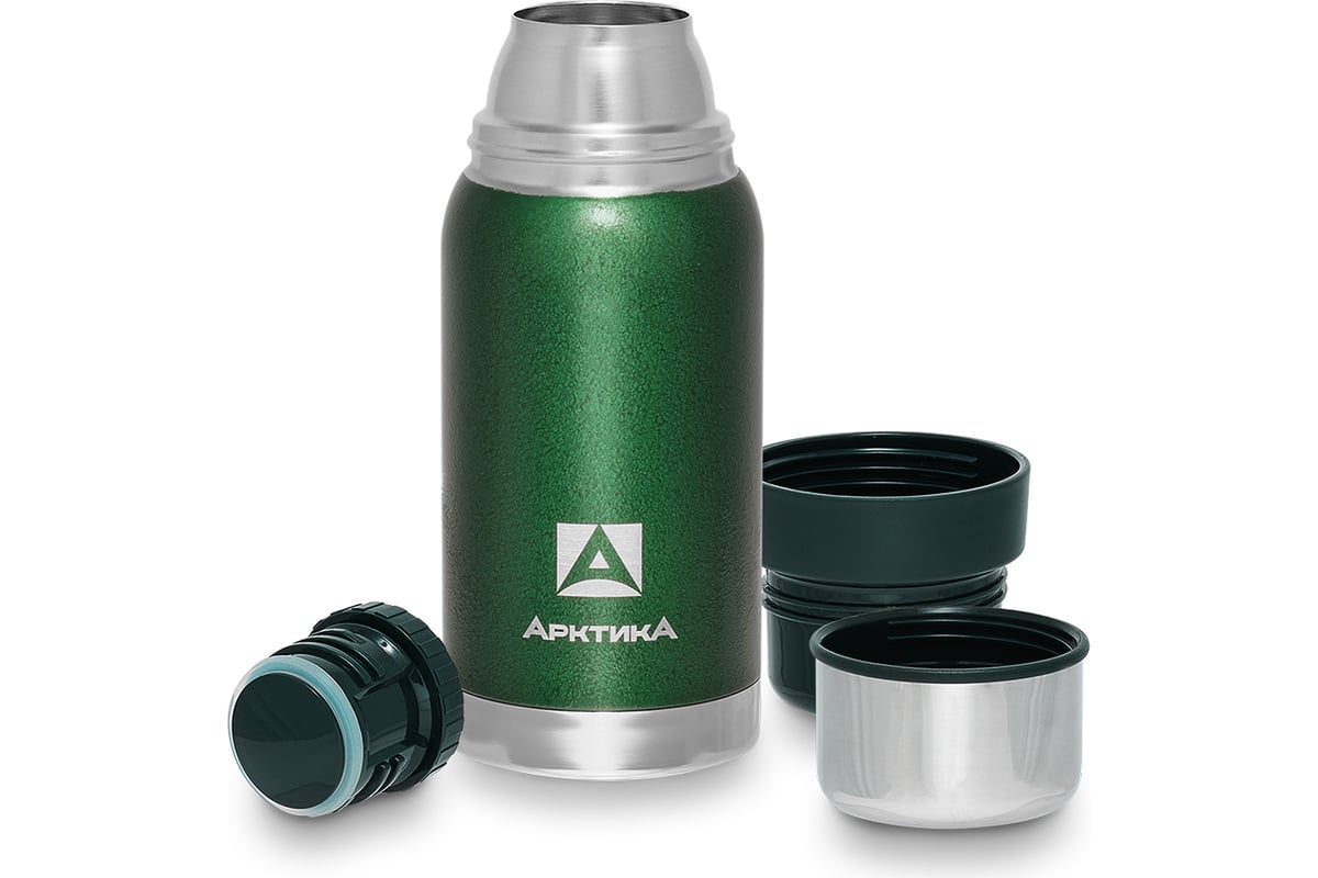 Термос Арктика 0.5л, с молотковой эмалью, зеленый 106-500-GN - выгодная ...