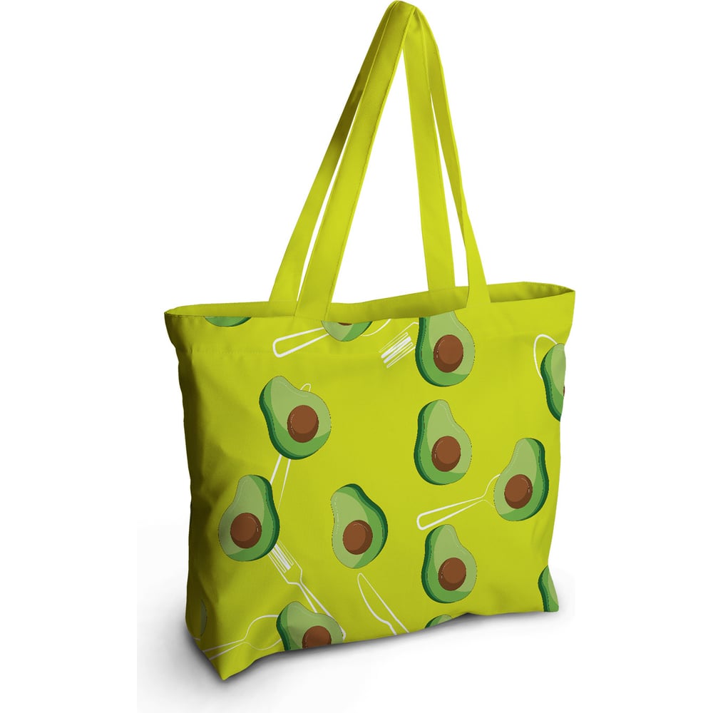 Женская спортивная пляжная сумка JOYARTY Авокадо, текстильная, на молнии, 49x36 см bsz_423840 ...