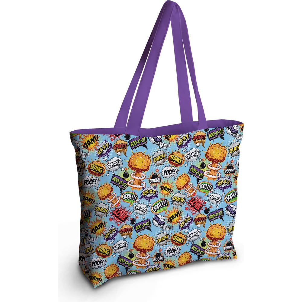 Женская спортивная пляжная сумка JOYARTY BAM BOOM, текстильная, на молнии, 49x36 см bsz_423740 ...