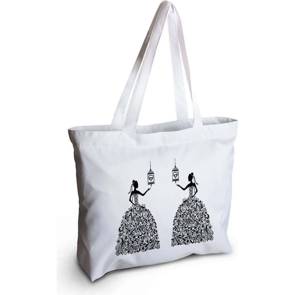 Женская спортивная пляжная сумка JOYARTY Принцесса, текстильная, на молнии, 49x36 см bsz_425005 ...