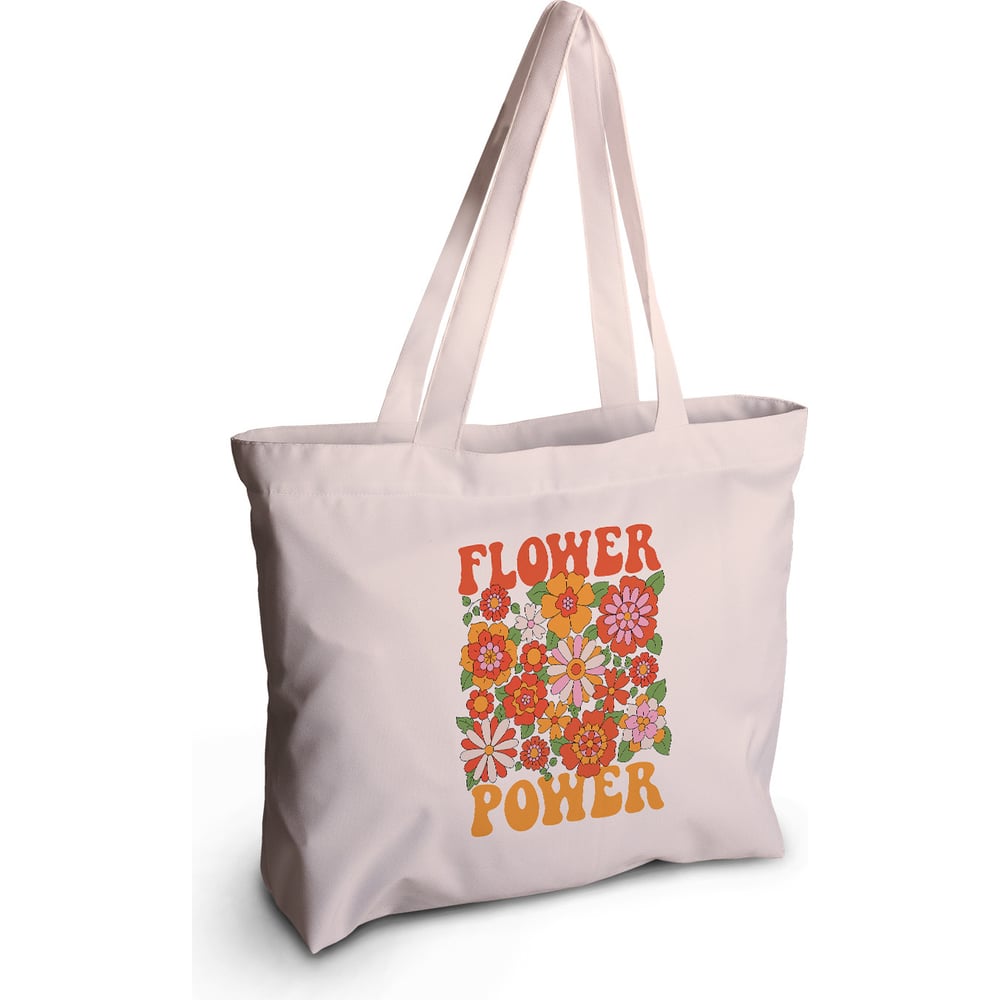 Женская спортивная пляжная сумка JOYARTY Сила цветка, текстильная, на молнии, 49x36 см bsz ...