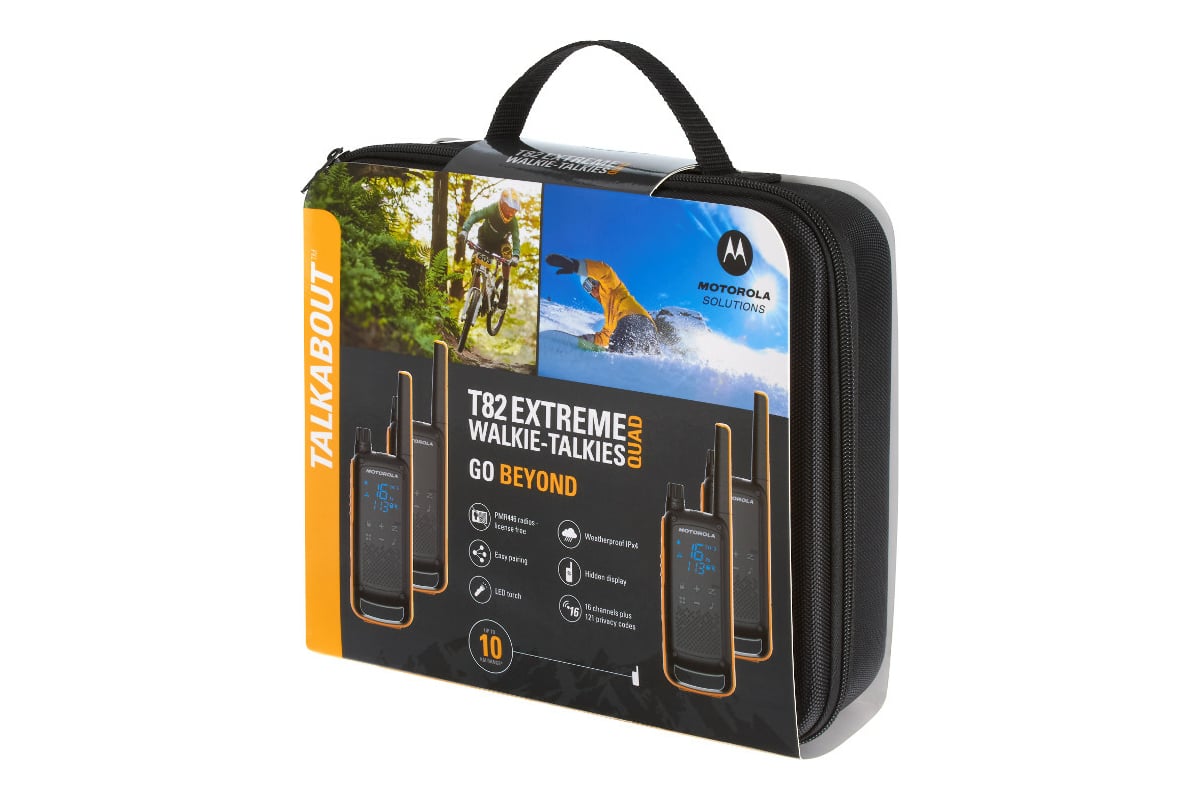 Комплект из четырёх радиостанций Motorola T82 EXTREME QUAD (TALKABOUT ...