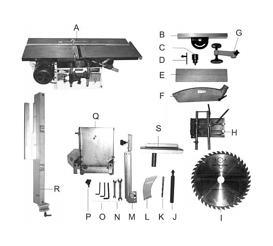 Комбинированный станок Энкор Корвет-320 93200 - выгодная цена, отзывы ...