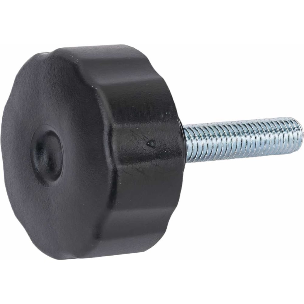 Ручка-барашек Tech-Krep/Zitar пластик, D42, с резьбовым штифтом М8x35, чёрный 144192 - выгодная ...