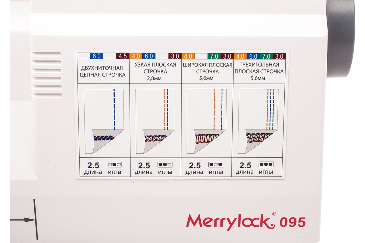 Оверлок Merrylock 095 (плоскошовная машина, свободный рукав) - выгодная ...
