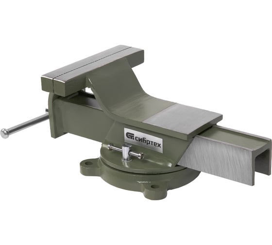 Тиски СИБРТЕХ слесарные, 150 мм, стальные, поворотные 18620 - выгодная ...