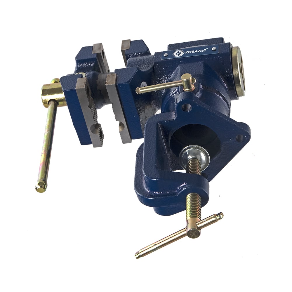 Тиски (слесарные, поворотные, настольные) КОБАЛЬТ 910-010 - выгодная ...