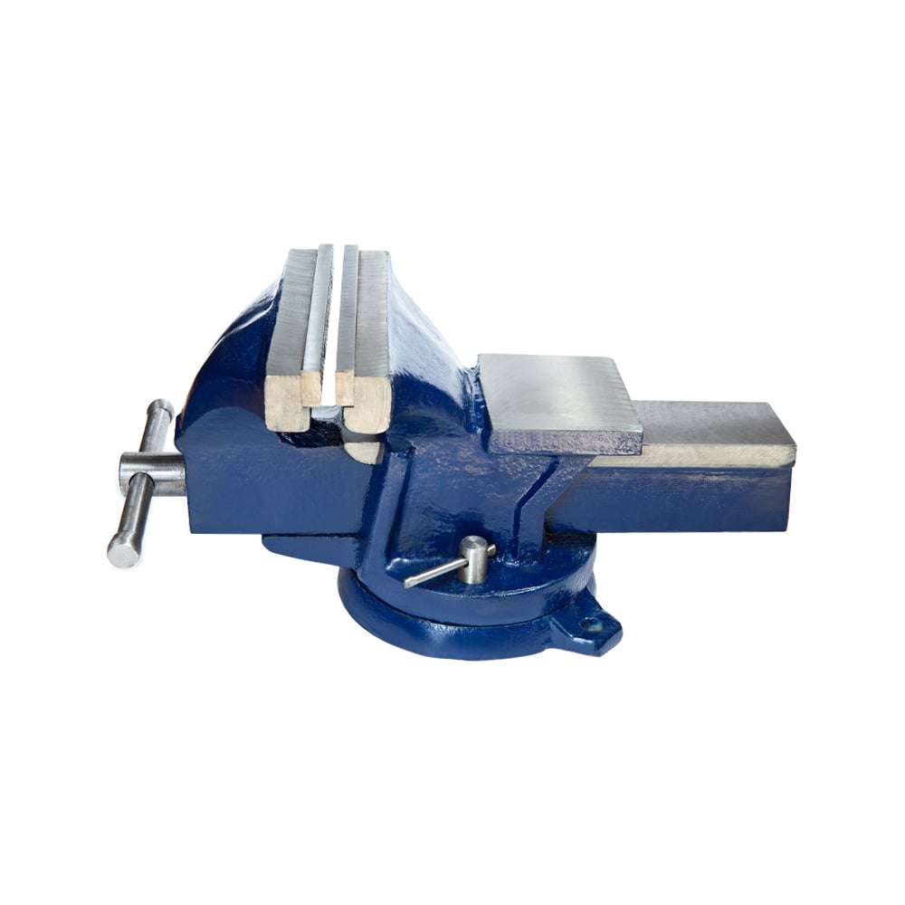 Слесарные тиски 75 мм, поворотные, стальные, с наковальней 4.5кг GRIFF ...