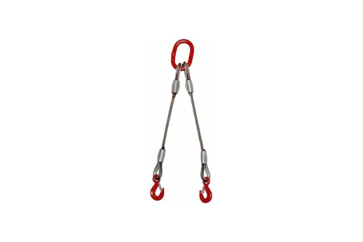 Двухветвевой канатный строп КантаПлюс опрессовка о2СК-1,6/2,0м ...