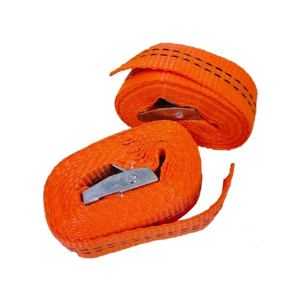 Ремень с фиксатором для крепления груза ZiZay 2,5 м, 25 мм, нагрузка до 250 кг, рр, в чехле, 2 ...