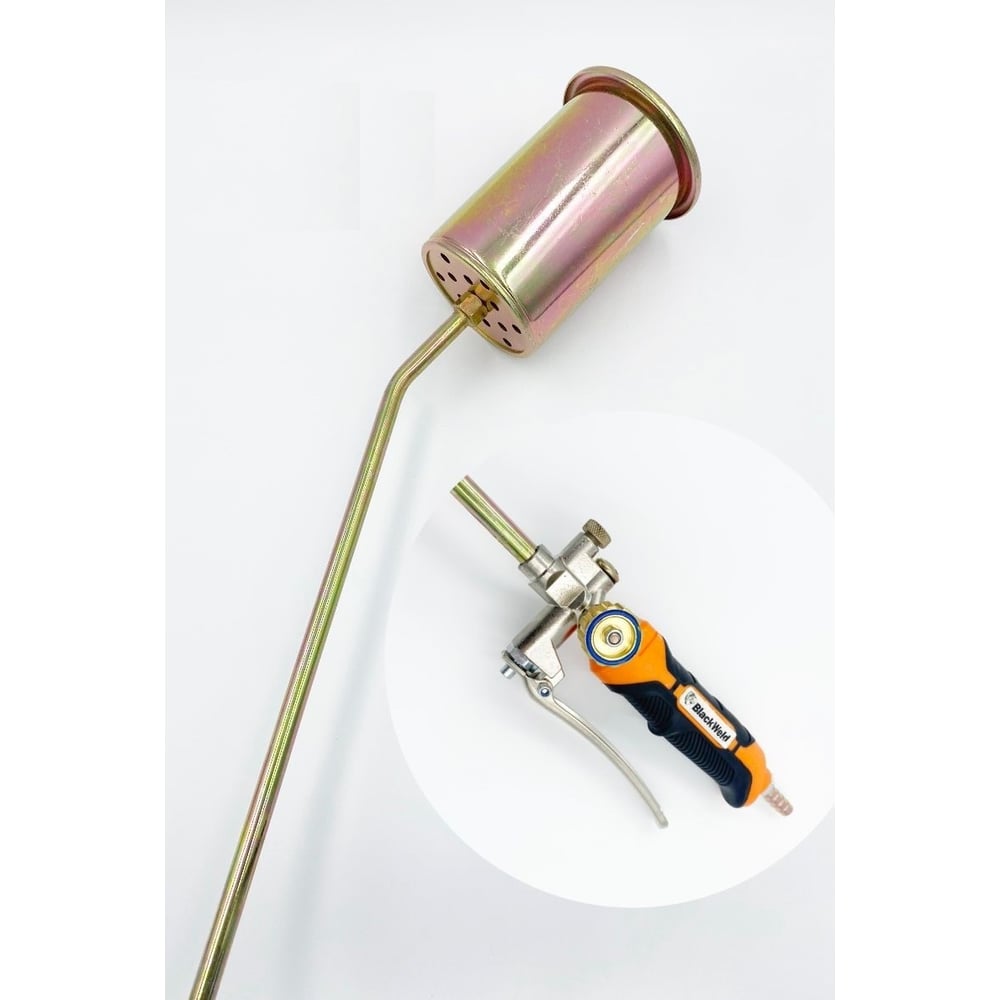 Горелка кровельная газовоздушная BlackWeld ГВ-1000Р D-60 мм, рычаг ...