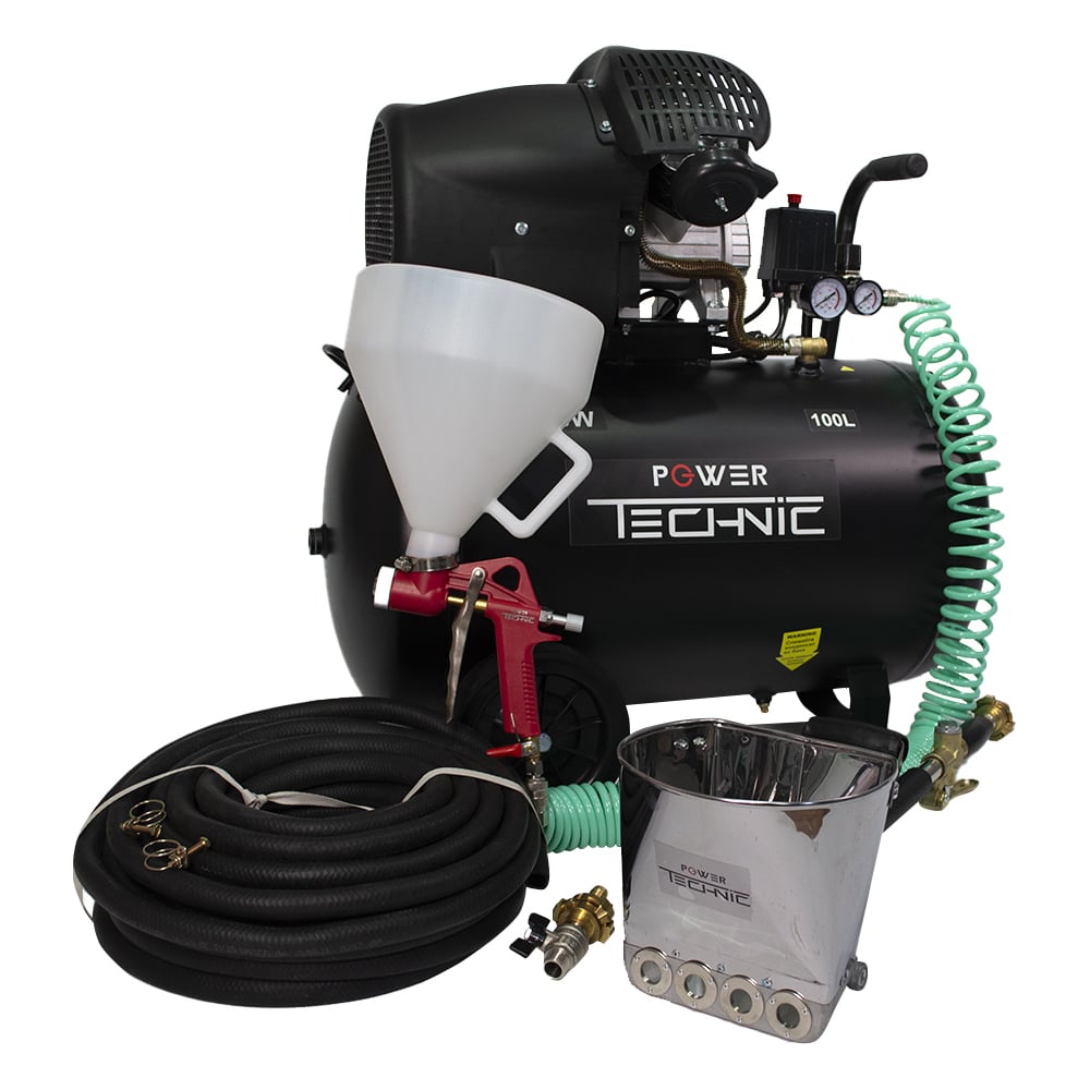 Штукатурная мини-станция с компрессором POWER TECHNIC 100 л, 220 В ...