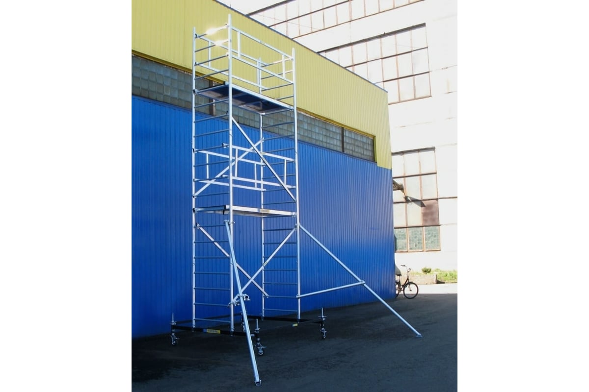 Модульная алюминиевая вышка MEGAL ВМА 700/4 4687201842729:отзывы, описание, длина, высота секции ...