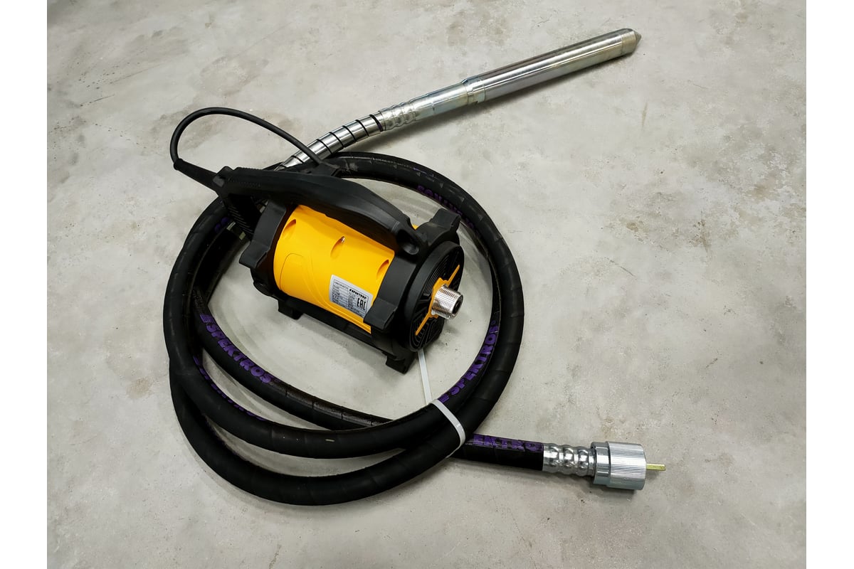 Глубинный вибратор SPEKTROS FO-230 гибкий вал 3 м, булава d 38 56676 ...