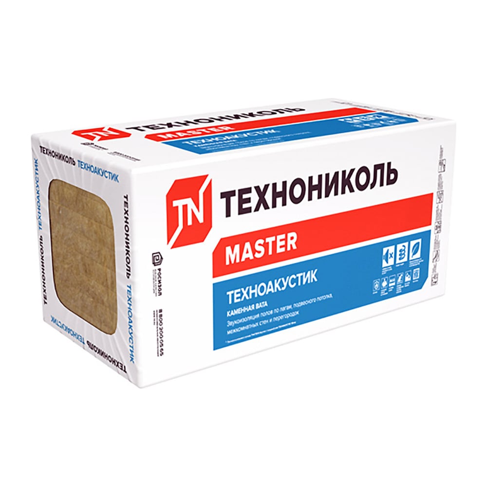 Техноакустик (8 шт; 1200х600х50 мм) ТЕХНОНИКОЛЬ тов-164089 - выгодная ...