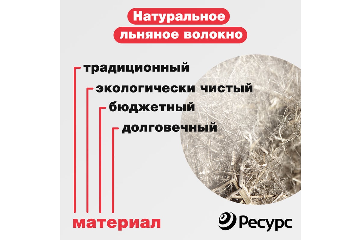 Льняная пакля в тюках Экономный садовод 10 кг КА-00000823 - выгодная ...