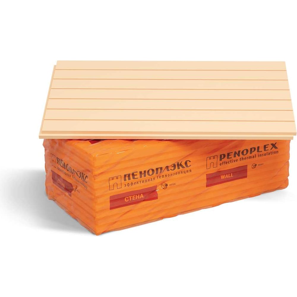 Экструдированный пенополистирол PENOPLEX Стена 50x585x1185 мм, упаковка ...