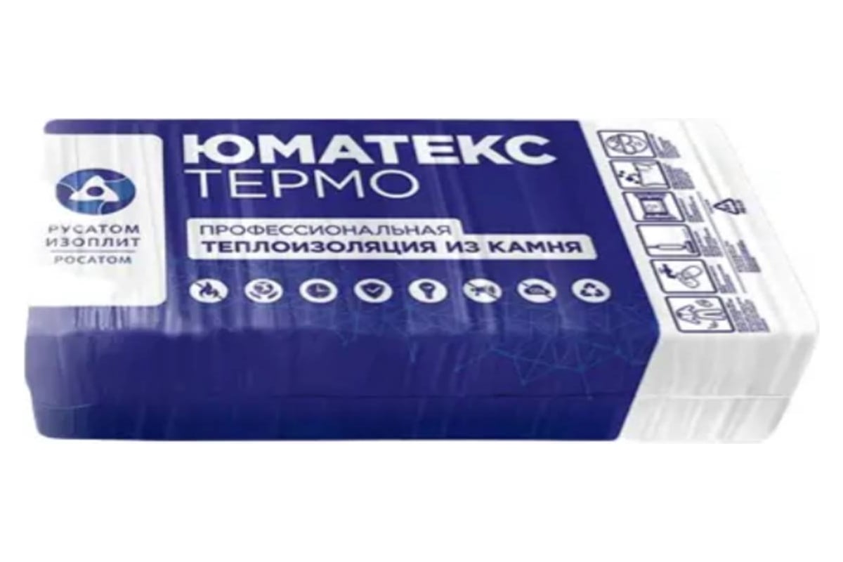 Звукоизоляционная плита ЮМАТЕКС ТЕРМО Sonus Plus 50 мм (10 шт, 7,2 м2 ...