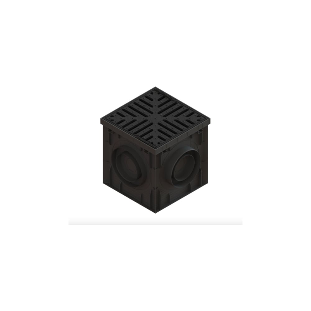 Дождеприемник Standartpark PolyMax Basic 30х30, пластик, с решеткой чугун ВЧ к-т А15 083703.1-Ч ...