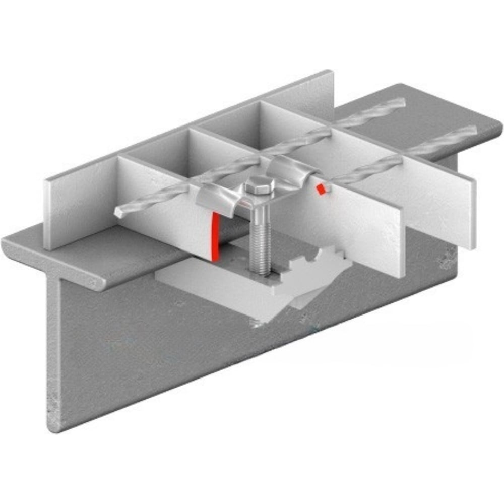 Комплект стандартных зажимов AQUADRENAG Zn (болт M8x70, гайка M8 ...