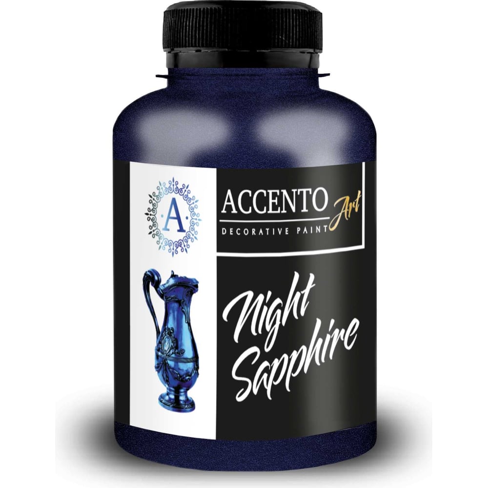 Декоративная краска AccentO ART Ночной сапфир, 0,075 кг 40169 ...