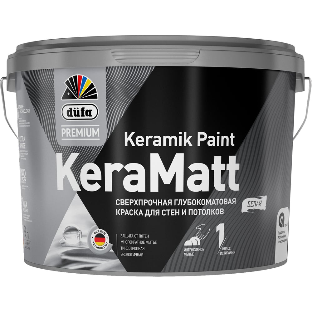 Водно-дисперсионная краска Dufa Premium KeraMatt база 1, 9 л МП00 ...