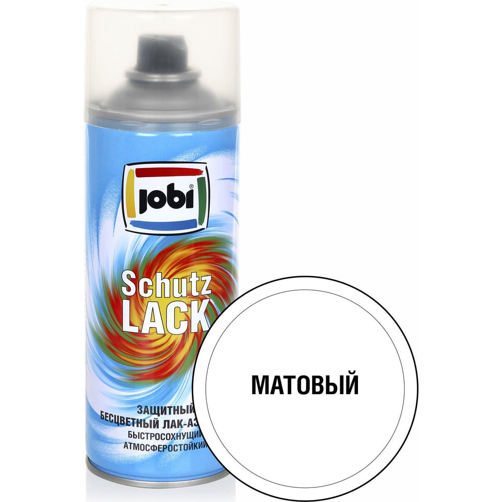 Аэрозольный акриловый лак JOBI матовый, бесцветный 520 мл 32274 ...
