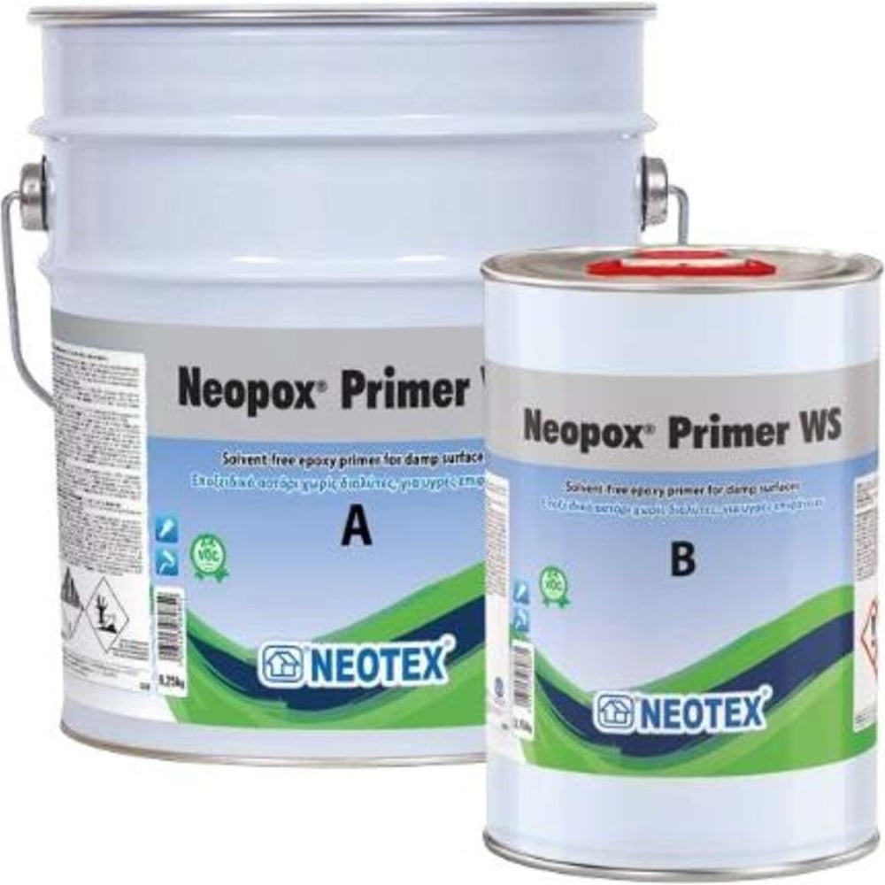 Двухкомпонентная эпоксидная грунтовка NEOTEX для влажных поверхностей ...