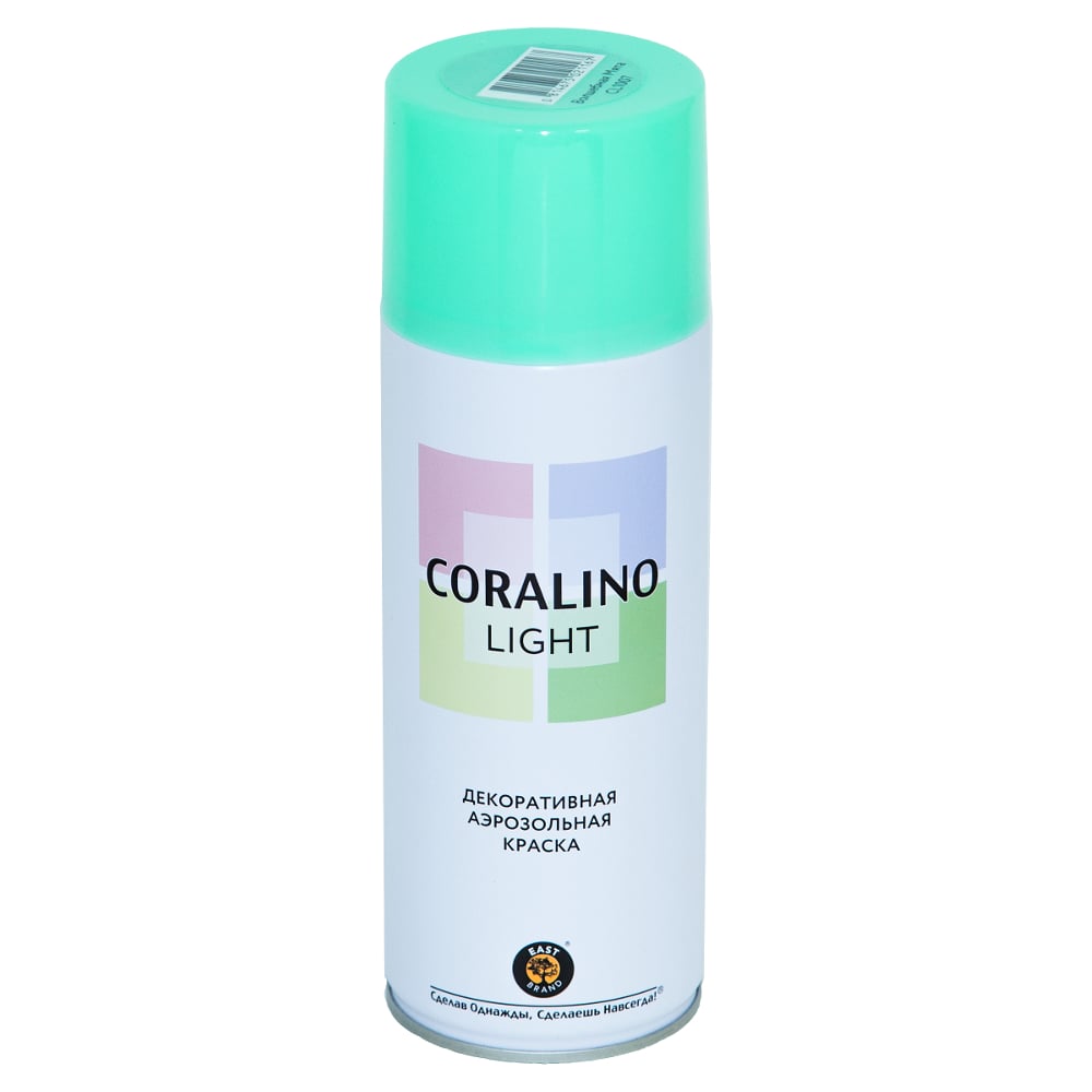 Декоративная аэрозольная краска CORALINO LIGHT Волшебная мята CL1007 ...