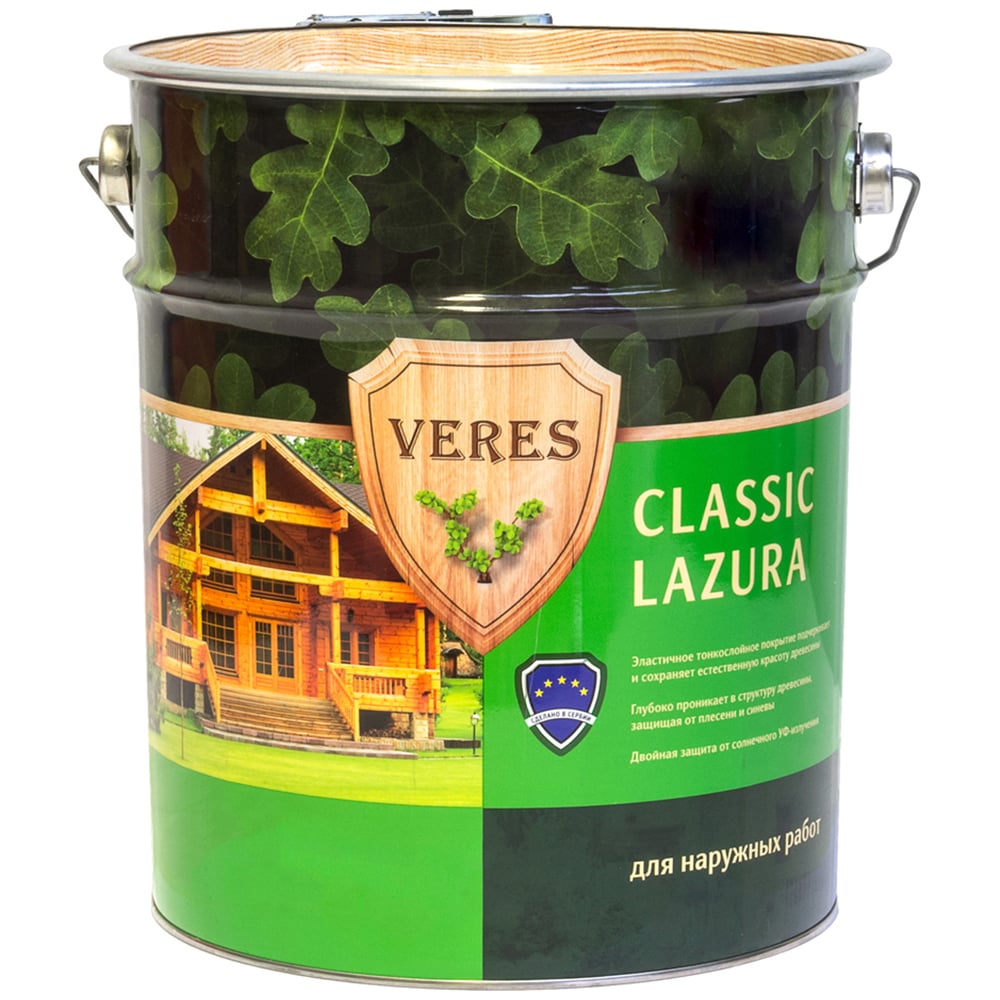 Пропитка Veres Classic Lazura №4 орех 10 л 1 42415 - выгодная цена ...