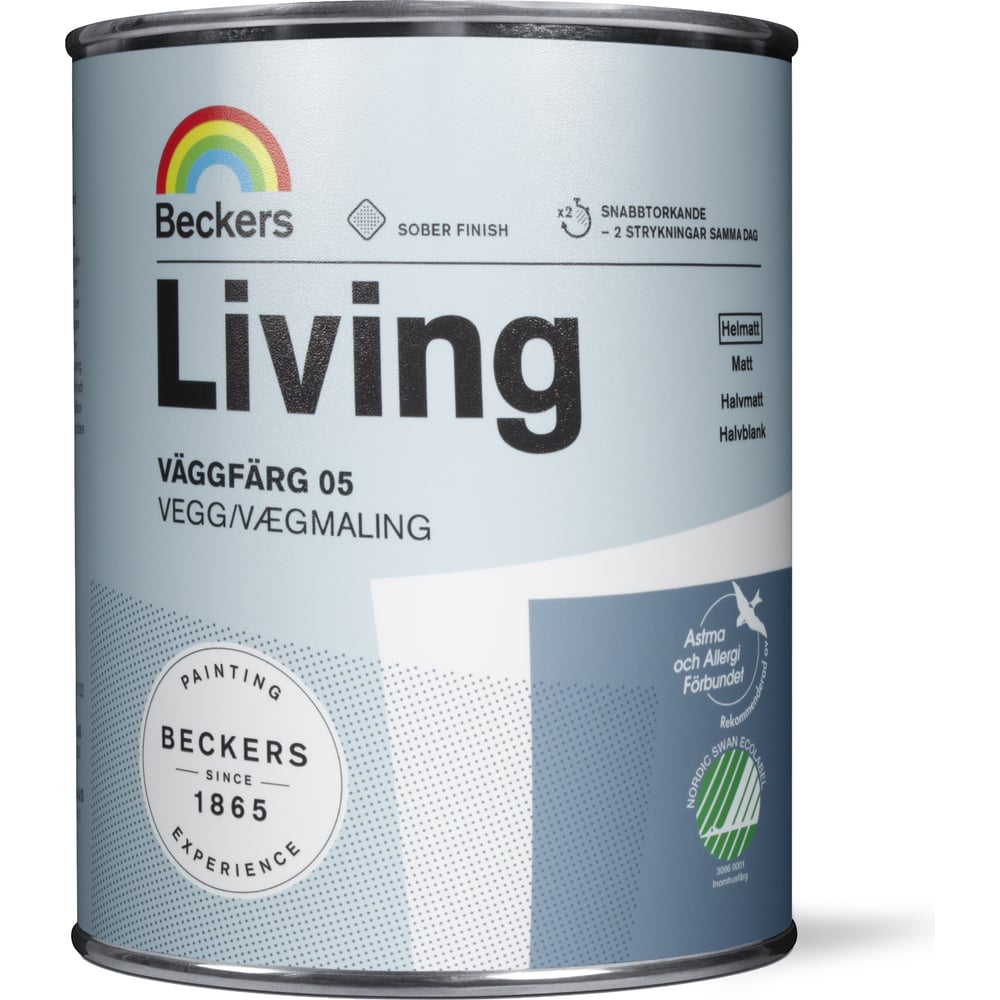 Краска Beckers Living Vaggfarg 05 C гл/мат 0,9 л 710000329 - выгодная ...