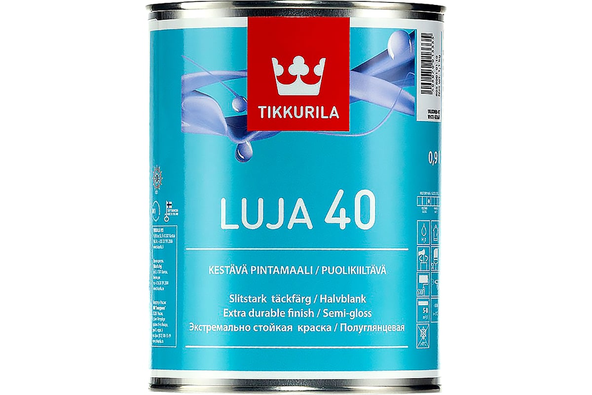 Антигрибковая краска TIKKURILA LUJA 40 для влажных помещений ...