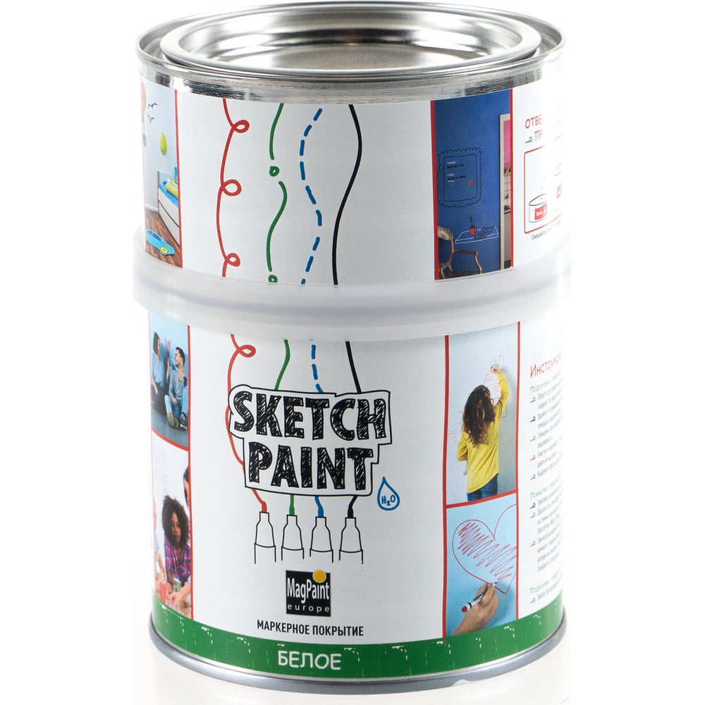 Маркерное покрытие MAGPAINT SKETCHPAINT белое, глянцевое 0,5л SP0011 ...