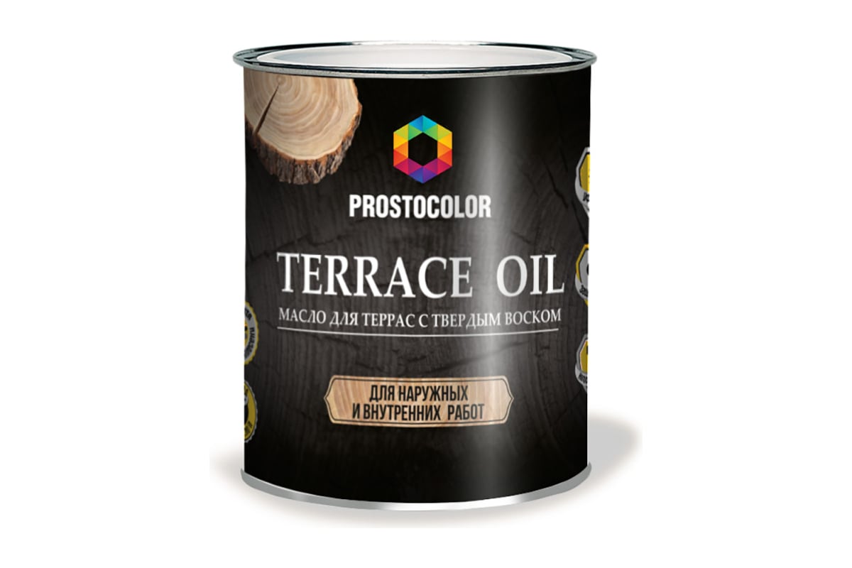 Масло для террас ПРОСТОКОЛОР ель 0,75 л 95159 - выгодная цена, отзывы ...