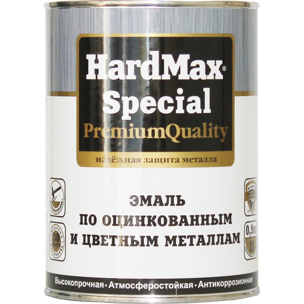 Эмаль по оцинкованным и цветным металлам HardMax Special RAL 8017 ...