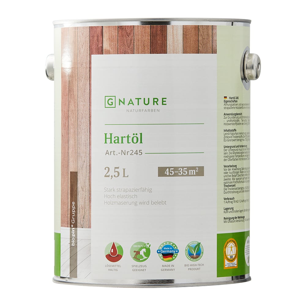Твердое масло Gnature 245 Hartol, цвет: GN 2019, 2.5 л 2450250CGN2019 ...