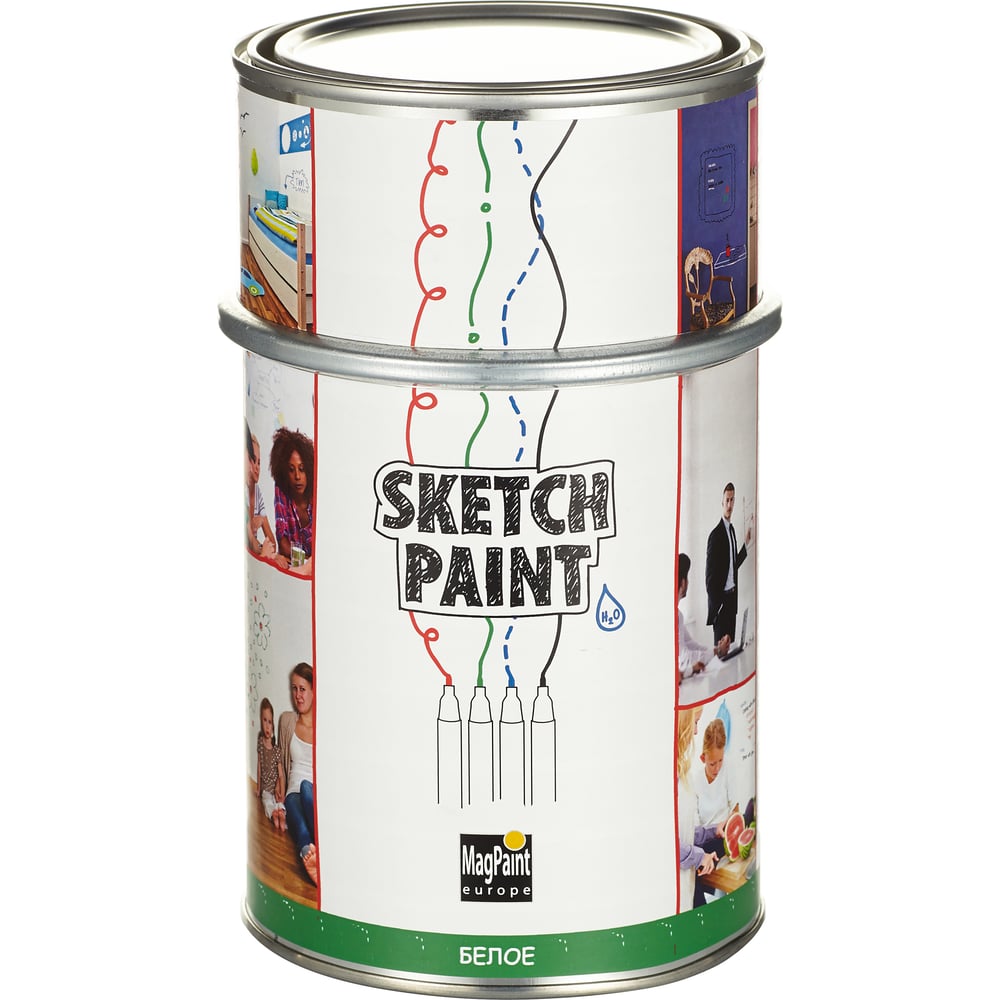 Маркерное покрытие MagPaint SketchPaint белое 1 л SPWHG10RU - выгодная ...
