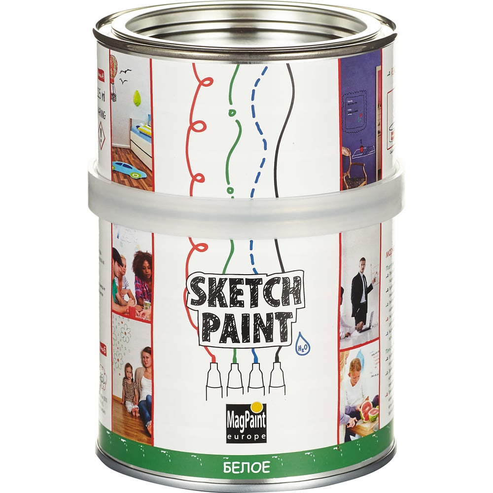Маркерное покрытие MagPaint SketchPaint белое 0,5 л SPWHG05RU ...