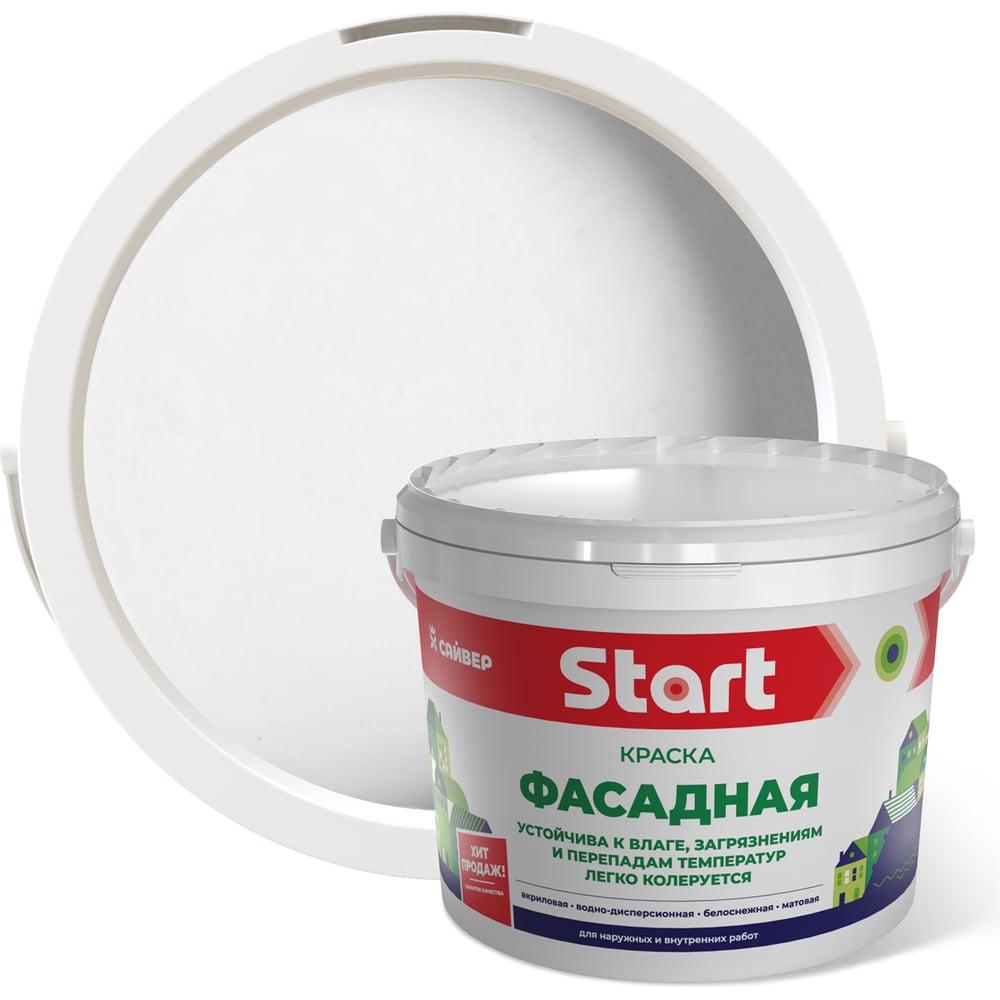 Фасадная акриловая краска Start 14 кг 4607074779656 - выгодная цена ...
