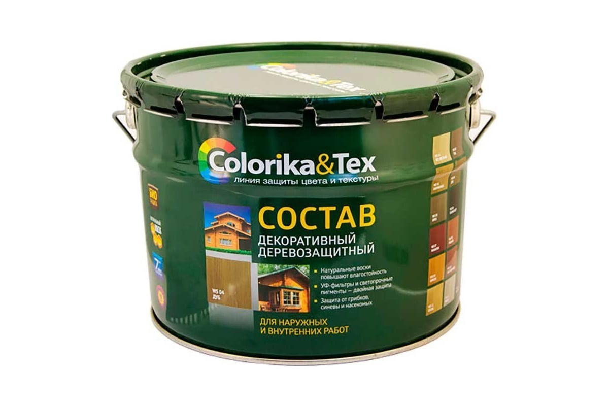 Деревозащитный состав Colorika калужница 10 л 96396 - выгодная цена ...