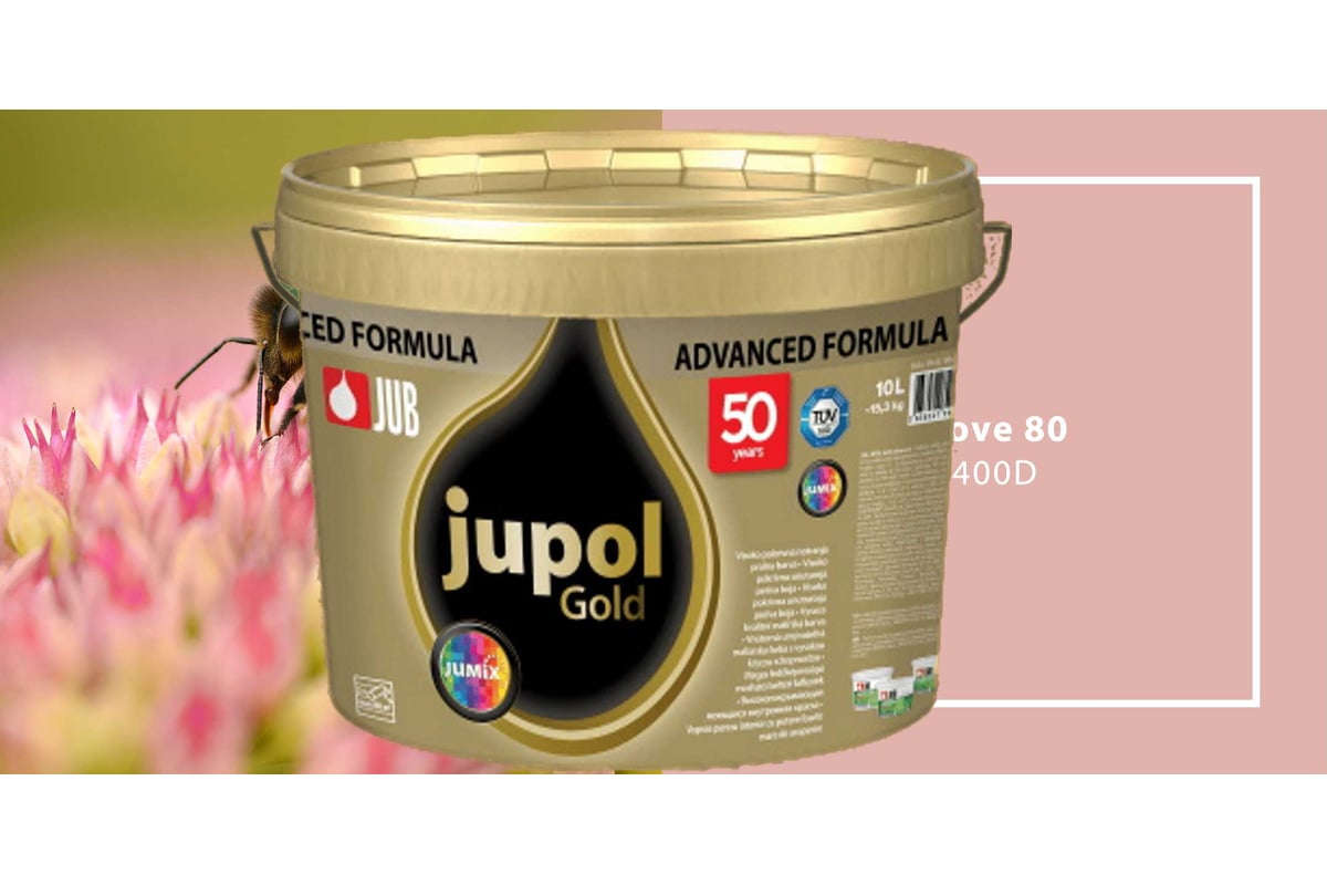 Моющаяся краска для стен и потолков JUB JUPOL GOLD 2л, база А, цвет ...